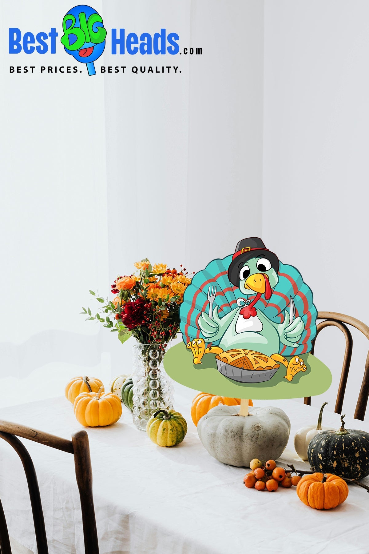 From Pilgrims to Turkeys: Best Big Heads™ Characters for Thanksgiving