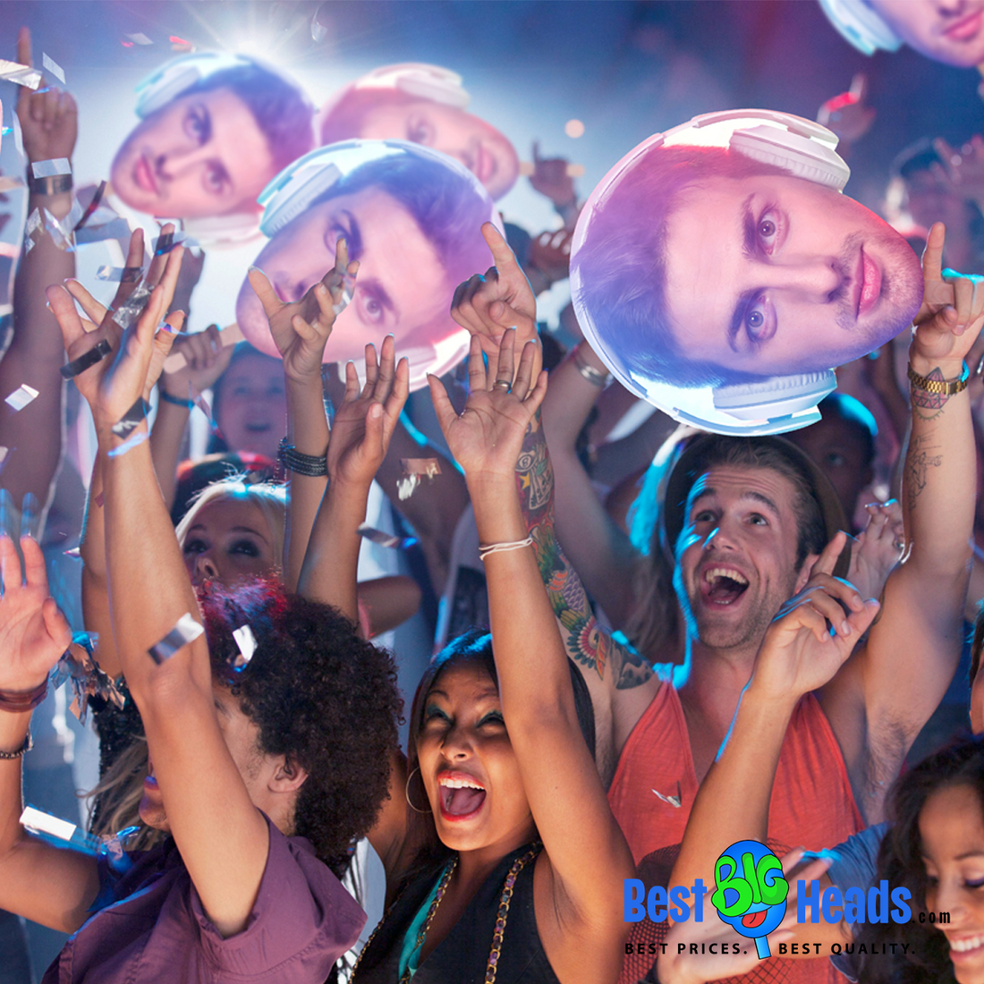 Best BIG Heads™ Party DJ Cutouts™ – Best Big Heads