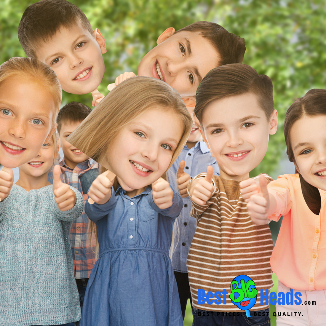 Kids Party Best BIG Heads™ Cutouts™ – Best Big Heads